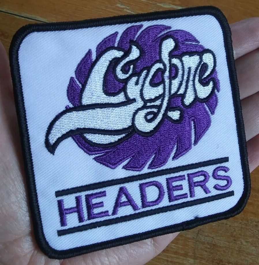 Vintage Style Cyclone HEADERS Gearhead Greaser Hot Rod Sew On Patch | eBay