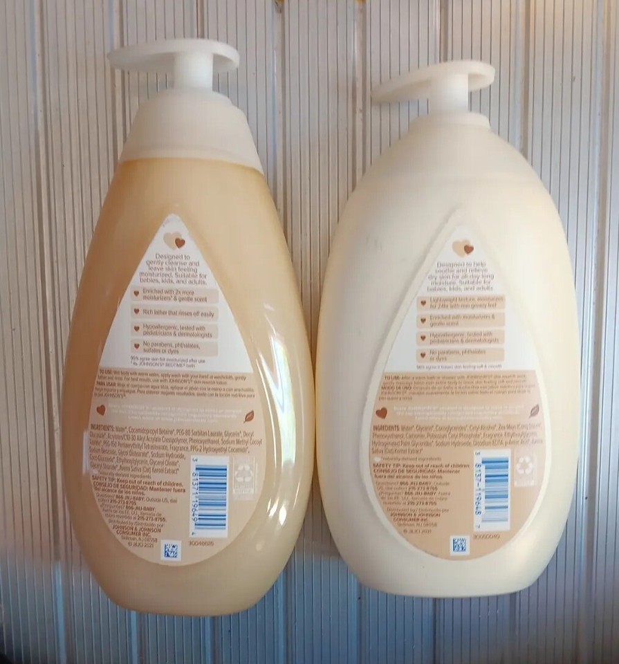 2 Pc Lot Johnson's Skin Nourishing Baby Body Wash & Lotion (L36) | eBay
