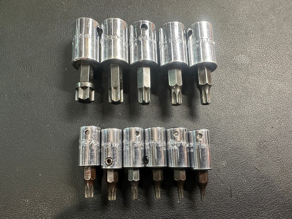 MAC TOOLS ST11T 11-Piece 1/4" and 3/8" Drive Torx® Driver Set USA | eBay