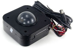 2 1/4" / 5.7cm PS/2 Arcade Trackball (Red/Green Translucent LED) Not ...