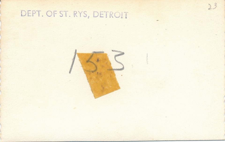 B&W Photo DSR #153 Department of Street Railways Detroit PCC 1940s | eBay