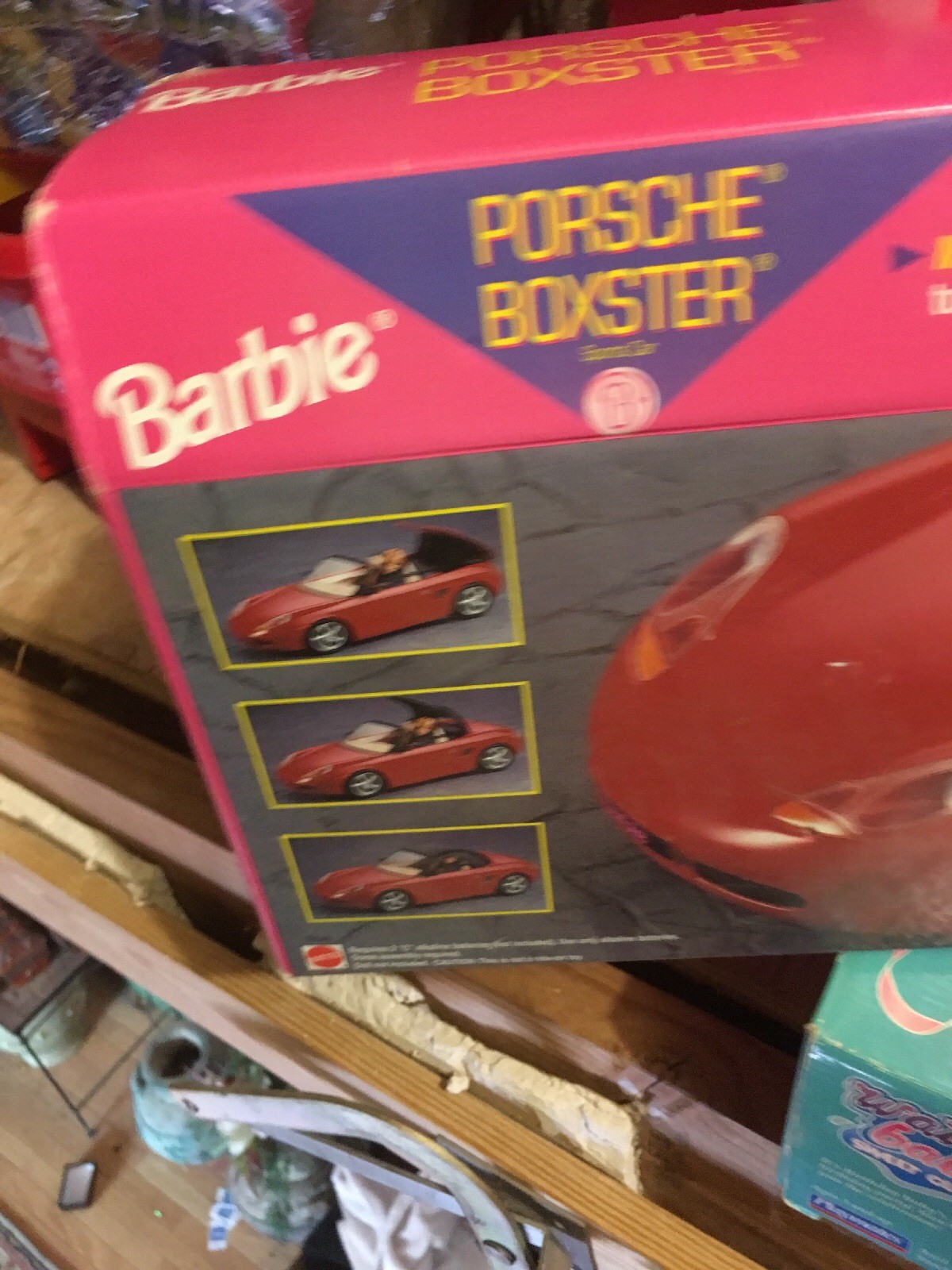 Barbie PORSCHE BOXSTER Sports CAR with MOTORIZED Convertible TOP(1998 ...