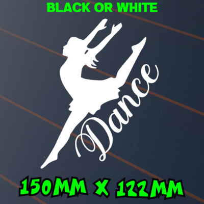 Dance Sticker Car Decal Window Ballet Dancer Dance Mum Performer Gym ...