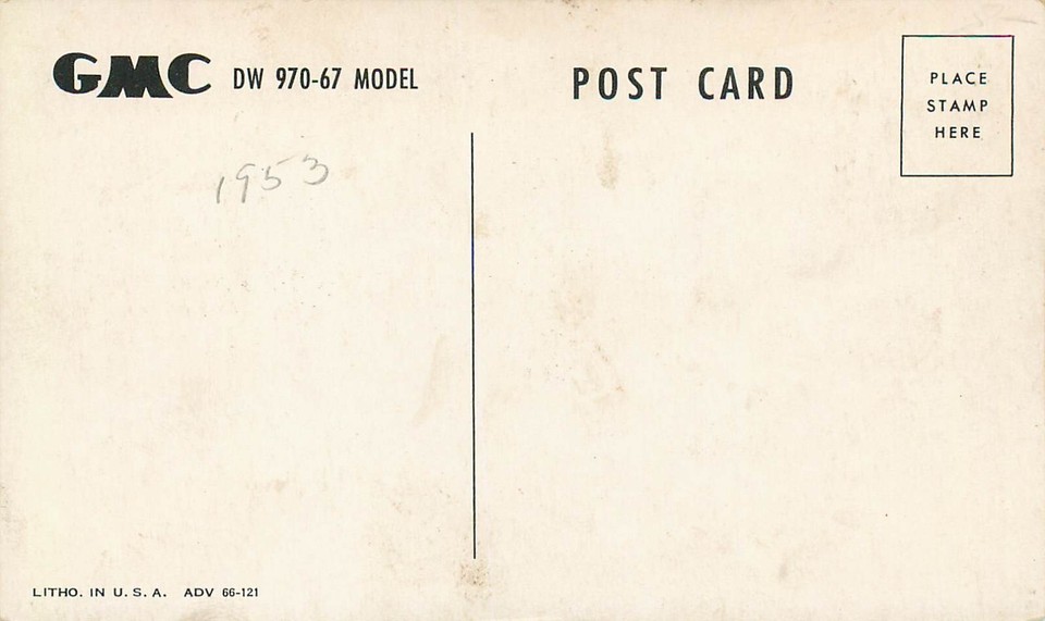 GMC TRUCK c 1950's, DW 970-67 MODEL, LOGGING, VINTAGE POSTCARD (D67) | eBay