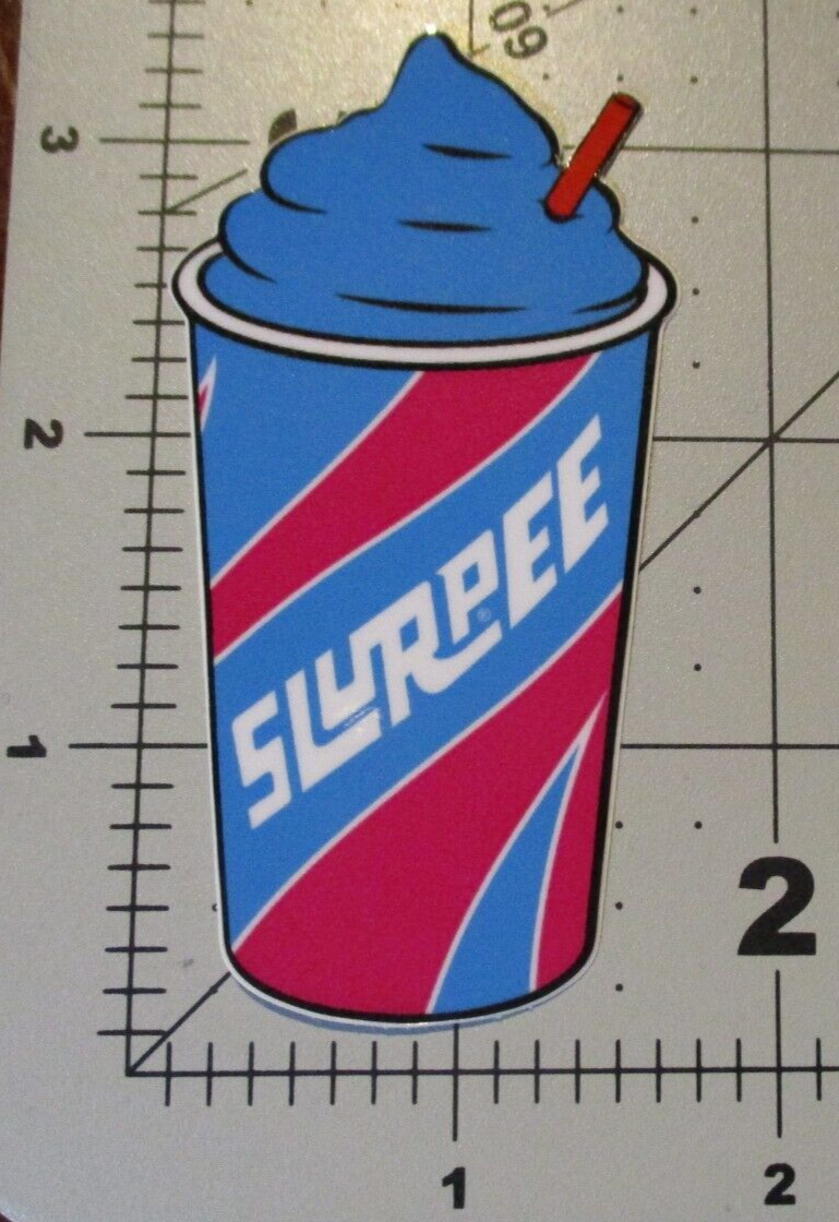 7-11 seven-eleven Slurpee blue bp STICKER decal water bottle laptop ...