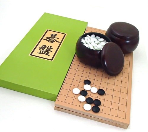 NEW GOBAN Japanese IGO Game Folding Go Board with Go Stones & Go Bowls ...