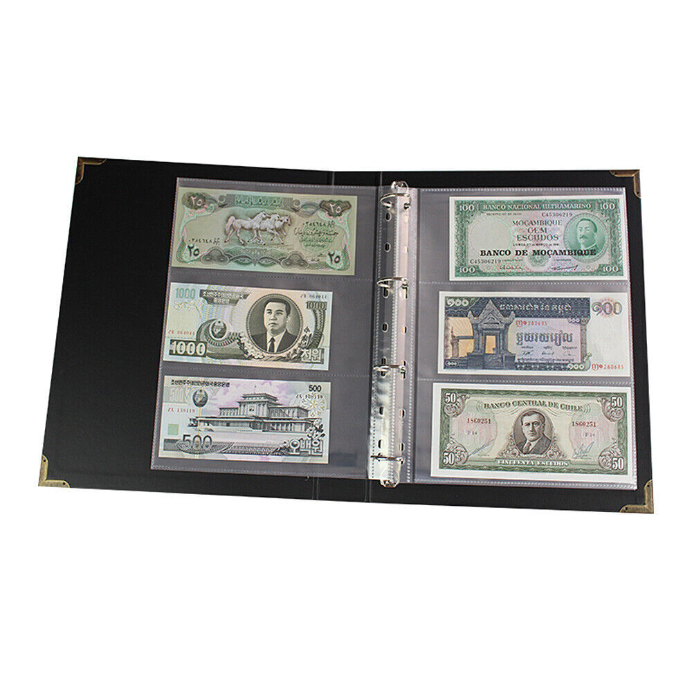 50 pages Currency Page Money Banknote Album Book Collection Storage ...