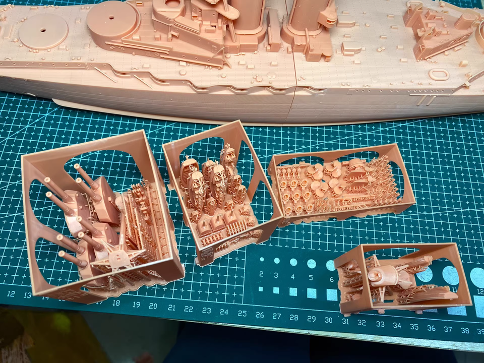 1/350 HMS Elizabeth class Barham 1916 Battleship (full hull) 3D Printed ...