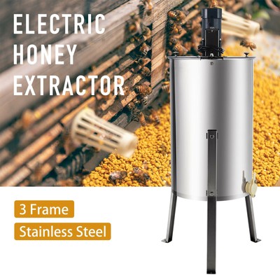 3 Frame Honey Extractor Beekeeping Equipmen Electric Stainless Steel ...