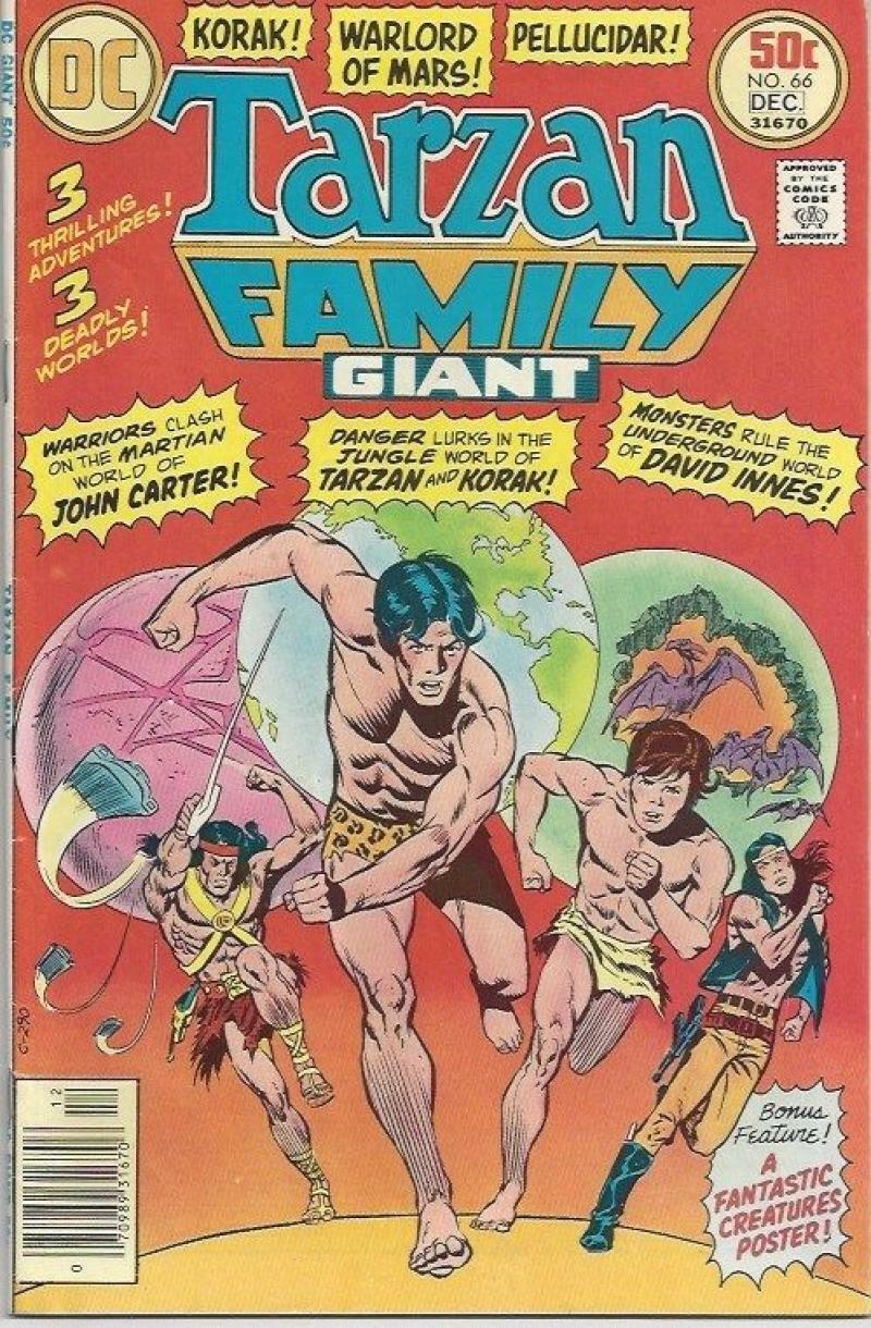 TARZAN FAMILY #66, FN, Korak, John Carter, DC 1976 more DC in store | eBay