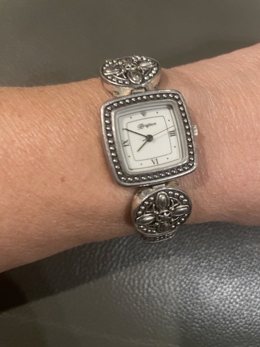 Brighton Wrist Watch Quartz Analog Dial Silver Leather band. Perfect ...