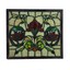 Stained Glass Window Pane in Hand Made Leaded Glass with Floral Pattern ...