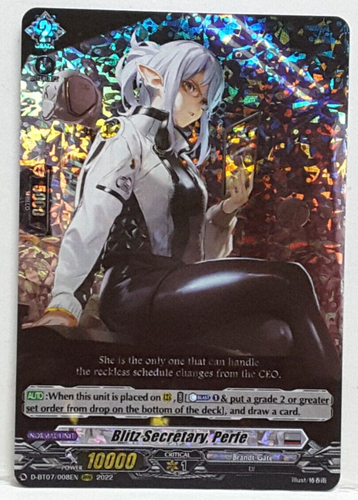 Bushiroad Cardfight Vanguard Blitz Secretary, Perfe D-BT07/008EN RRR ...