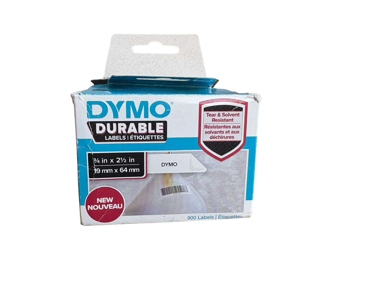 Dymo 1933081 LW Durable 1in X 3-1 2in White Poly 700 Labels for sale ...
