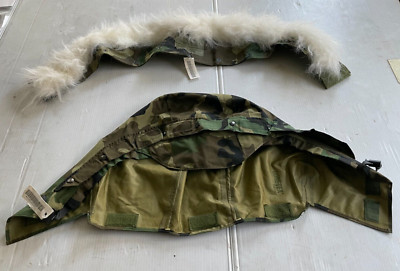 UNISSUED U.S.M.C GEN II GORE-TEX ECWCS PARKA HOOD AND FUR RUFF COMBO | eBay