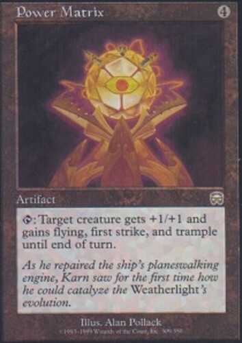 MTG magic cards 1x Power Matrix - Foil Mercadian Masques Moderate Play ...