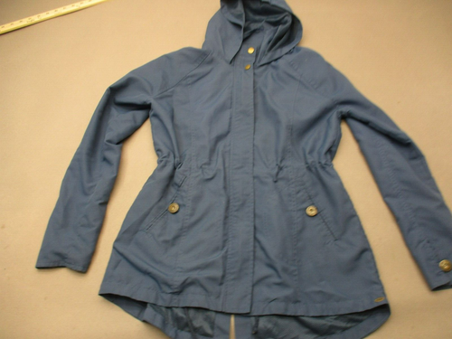 O'NEILL Size S Womens Full Zip Stand Collar Pockets Gathered Waist ...