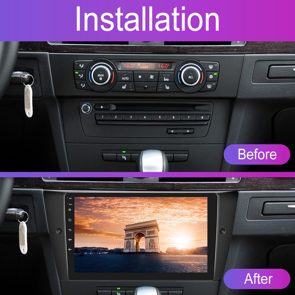 2+64G For BMW 328i 325i 335i 2005-2011 Car Stereo Radio Android 15 GPS ...