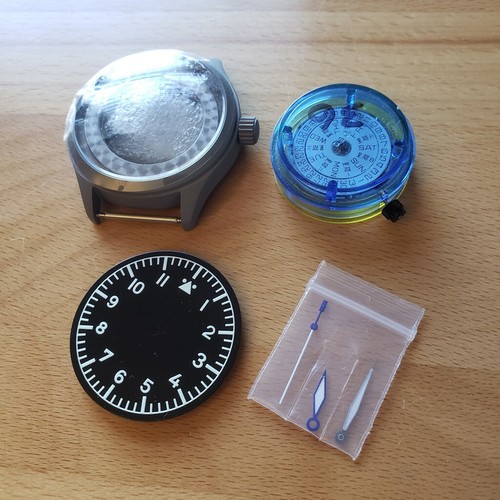 Swiss Pilot Watch Kit Titanium Case Sapphire Crystal ETA 2836 Automatic ...