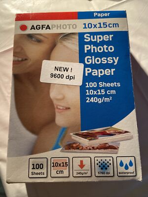 AGFA Photo Paper Charm 10x15 CM 240g/m2 Glossy Paper | eBay UK