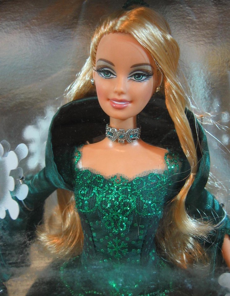 2004 Holiday Celebration Barbie Doll Rooted Eyes Lashes Special Edition ...