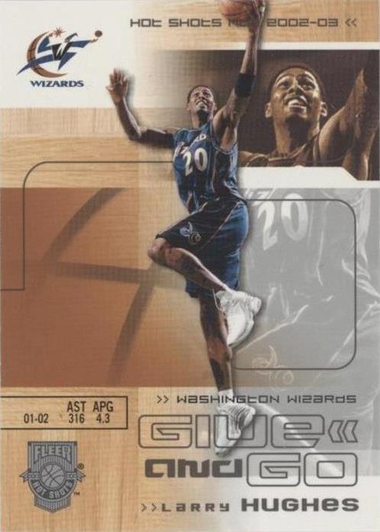 2002-03 Fleer Hot Shots - Give & Go #129 Larry Hughes, Michael Jordan ...