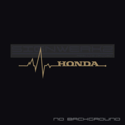 Honda heartbeat pulse Sticker Left Civic Accord FK8 FK2 S2000 Turbo ...