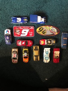 A Set Of “11” Combined “hot Wheels” & Matchbox Cars W/Sticker/license ...