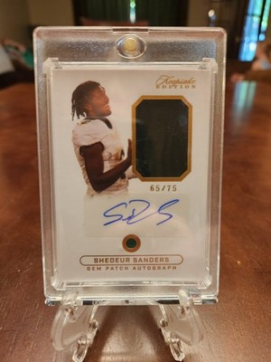 2024 KEEPSAKE SHEDEUR SANDERS GEM JERSEY PATCH AUTO SP #65/75 🔥 🔥 🔥 | eBay
