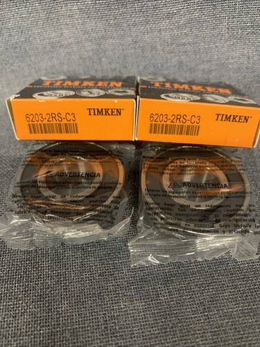 TIMKEN 6203-2RS-C3 RADIAL DEEP GROOVE BALL BEARING NIB/NNB (2 Pack) | eBay