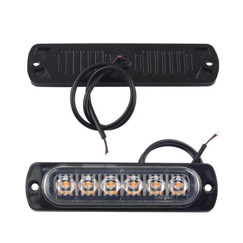 6 LED High Brightness Car Side Light Signal Lamp Decorative White ...