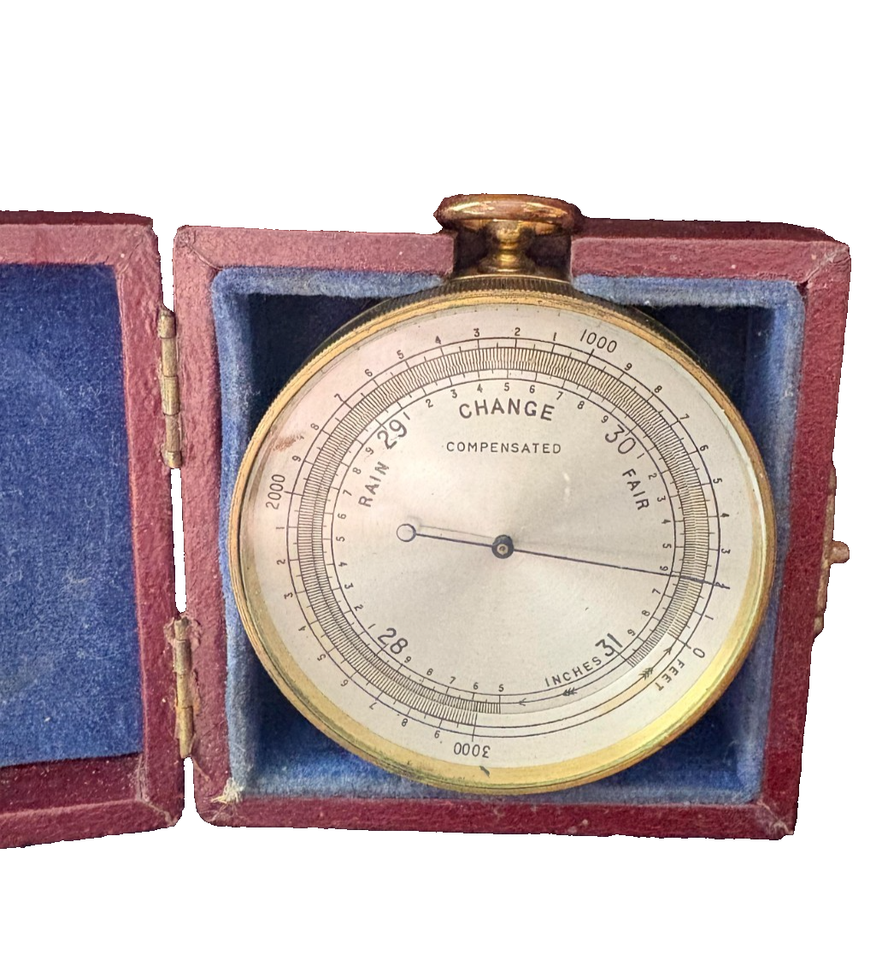 Vintage compensated Berometer in box | eBay UK