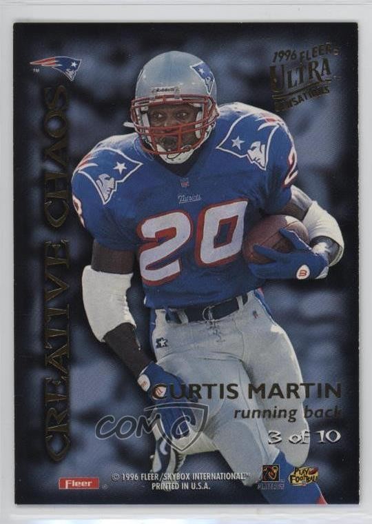 1996 Fleer Ultra Sensations Creative Chaos Steve Young Curtis Martin #3 ...