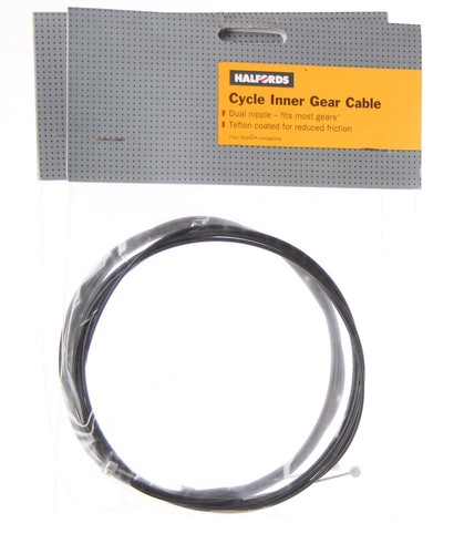 Pack Of 2 Halfords Bicycle 1.2mm Teflon Coated Dual Ended Inner Gear ...