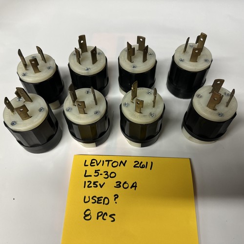 Leviton 2611 Twist Lock Plug Industrial Grade 30A 125V 2P Nema L5-30P ...