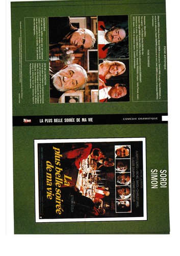 JAQUETTE DVD R/V (seule) : LA PLUS BELLE SOIREE DE MA VIE / LES ...