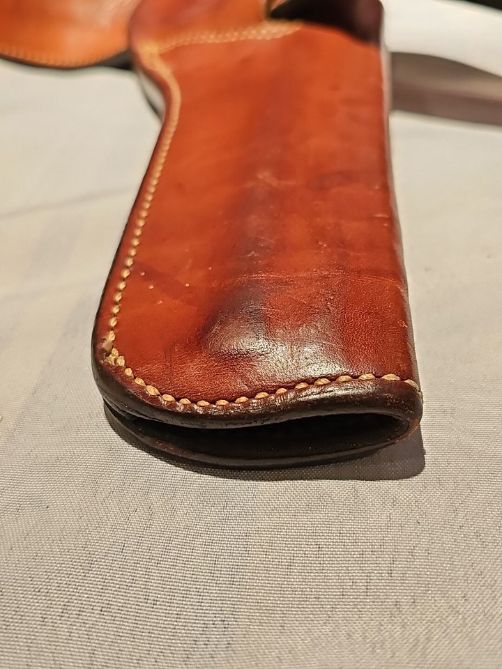 vtg BIANCHI 111 CYCLONE LEFT HAND BELT HOLSTER SIZE 10 OPEN BOTTOM and ...