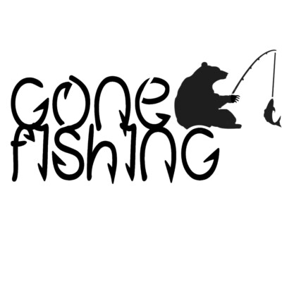 Bear Gone Fishing Sign Stencil Fishing Bears Sport Stencils | eBay