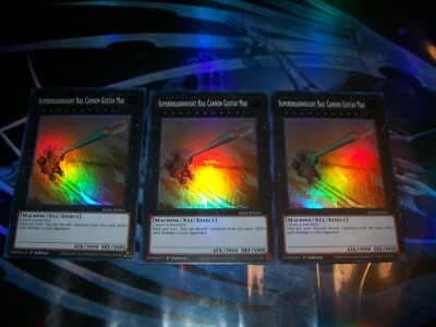 3x Superdreadnought Rail Cannon Gustav Max 1st Edition Super Rare RA04 ...