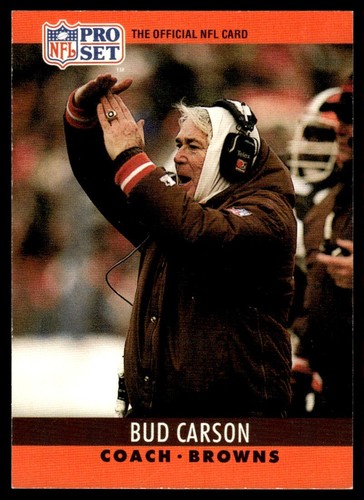 1990 Pro Set Bud Carson Cleveland Browns #77 | eBay