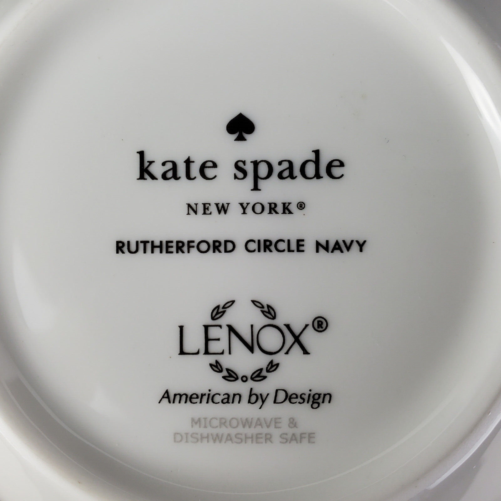 NWT~Lenox Kate Spade~Rutherford Circle NAVY ~ 6.75" Porcelain Cereal ...