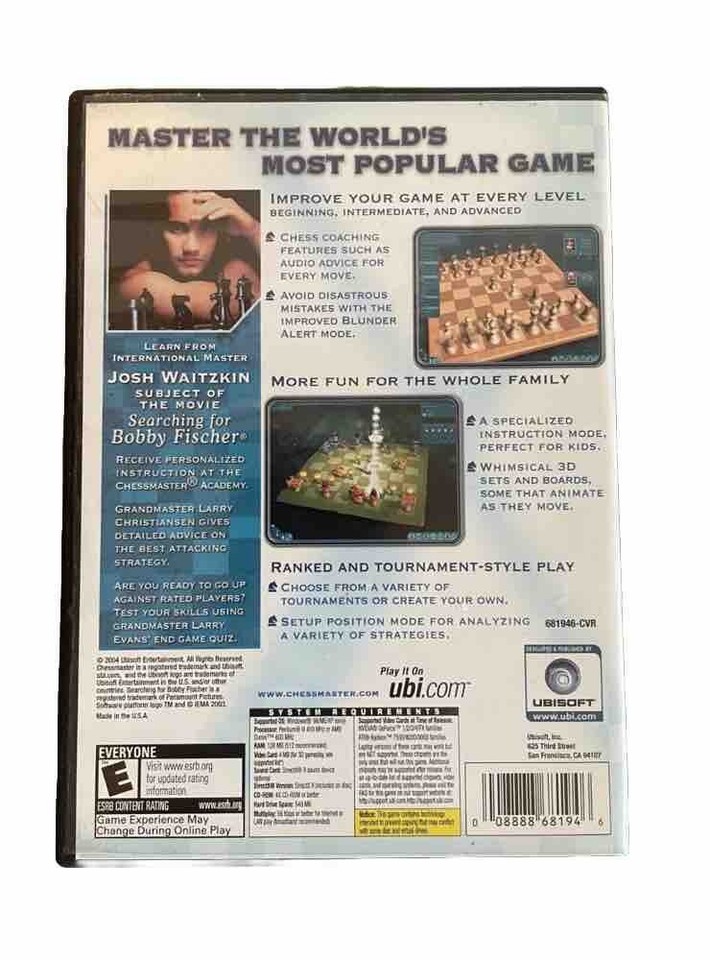 Chessmaster 10th Edition Ultimate Chess PC Computer Game (2004) - 100% ...