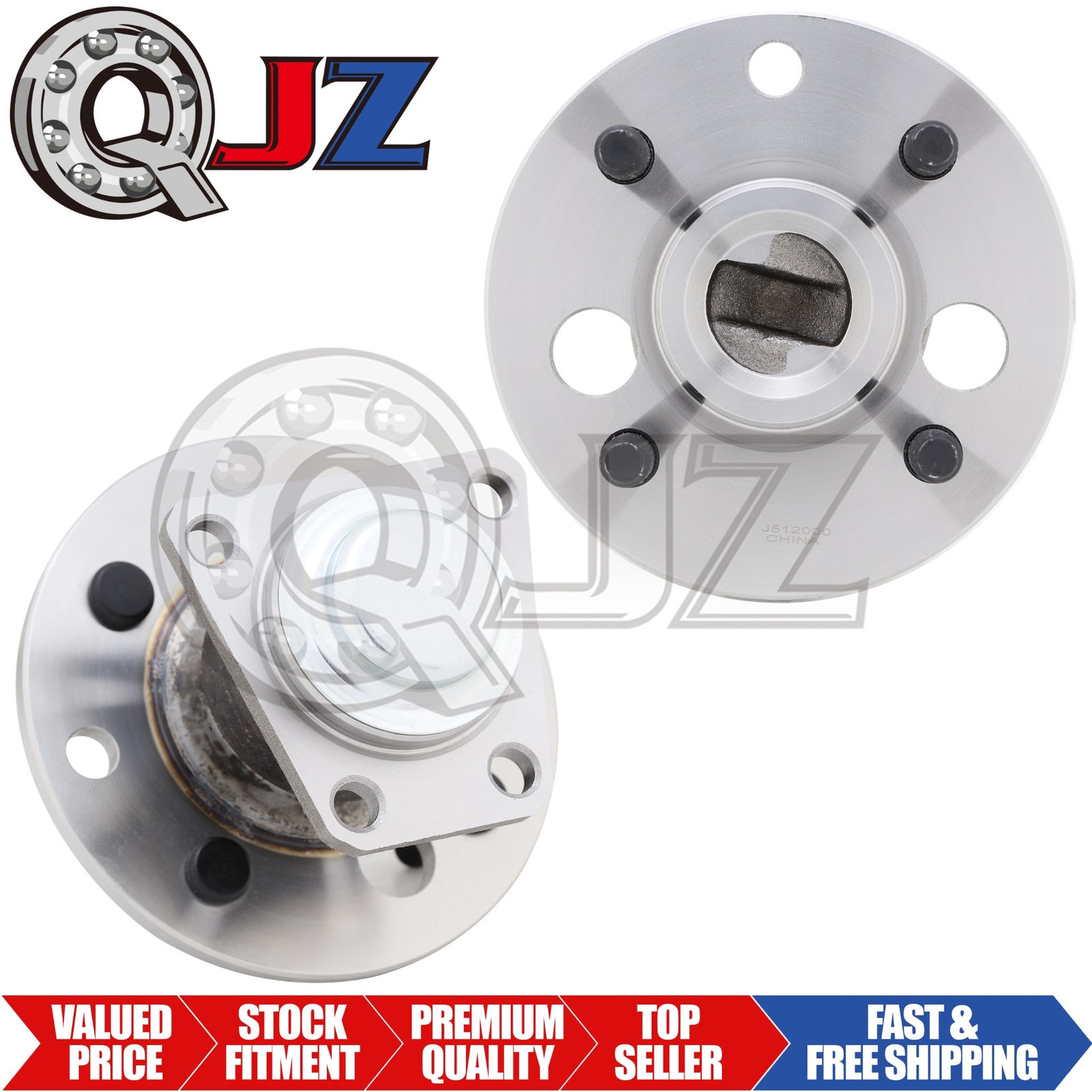 [2-Pack] 512000 REAR Wheel Hub Assembly for Saturn SC SL SL1 SW1 SW2 ...