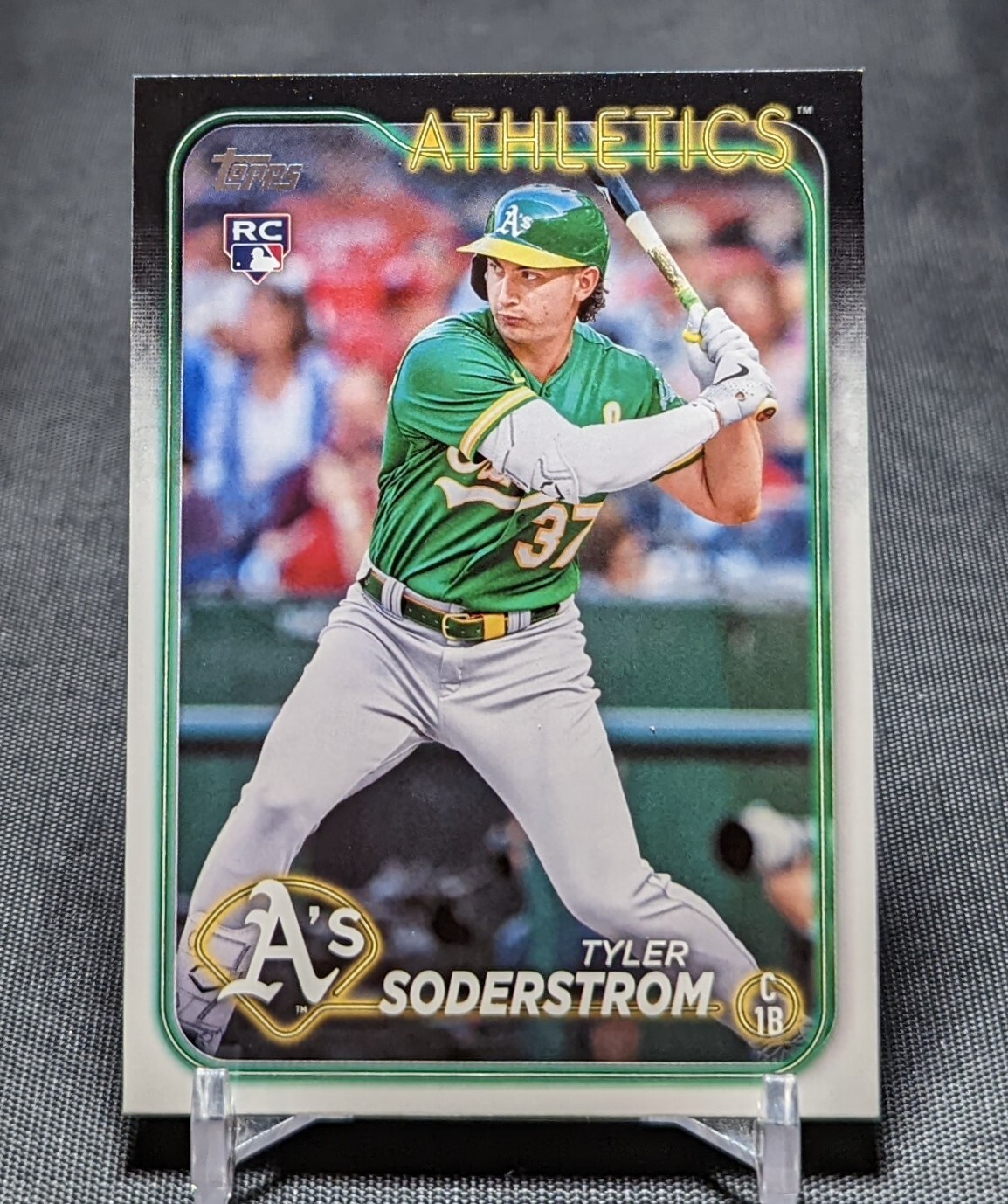 Tyler Soderstrom Rookie Card RC 2024 Topps Series 1 Base #244 Oakland ...