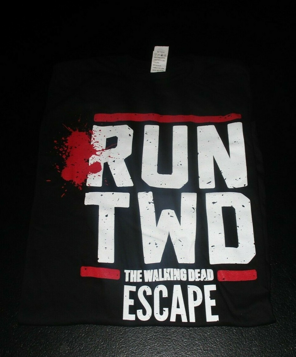 The Walking Dead "RUN TMD" Walking Dead Escape XL License T-Shirt | eBay