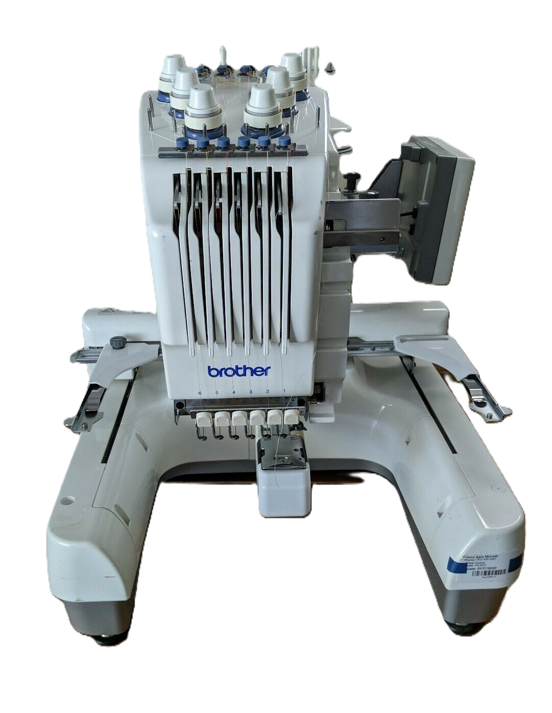 Brother Single-head, Six needles Embroidery Machine PR 600 | eBay