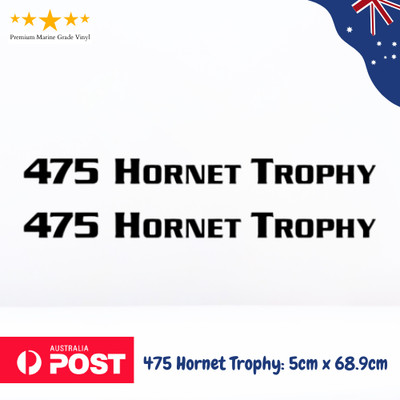 Quintrex Boats 475 Hornet Trophy Decal Boat Stickers Marine Vinyl v2 ...