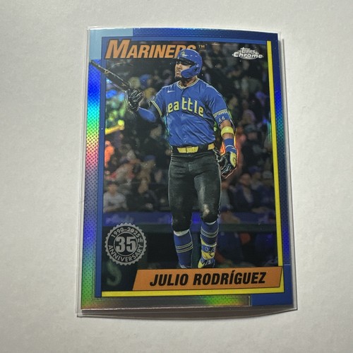 2025 Topps Chrome 1990 35th Year #90CB-6 Julio Rodríguez - Mariners | eBay