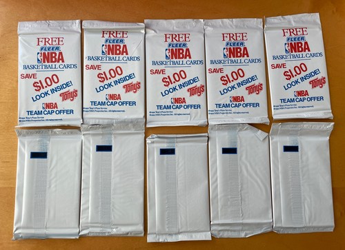 Fleer 1992/1993 NBA Basketball Tony’s Pizza Packs (10) - Shaq/Jordan | eBay