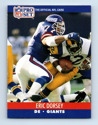 1990 Pro Set Eric Dorsey Rookie New York Giants #594 | eBay